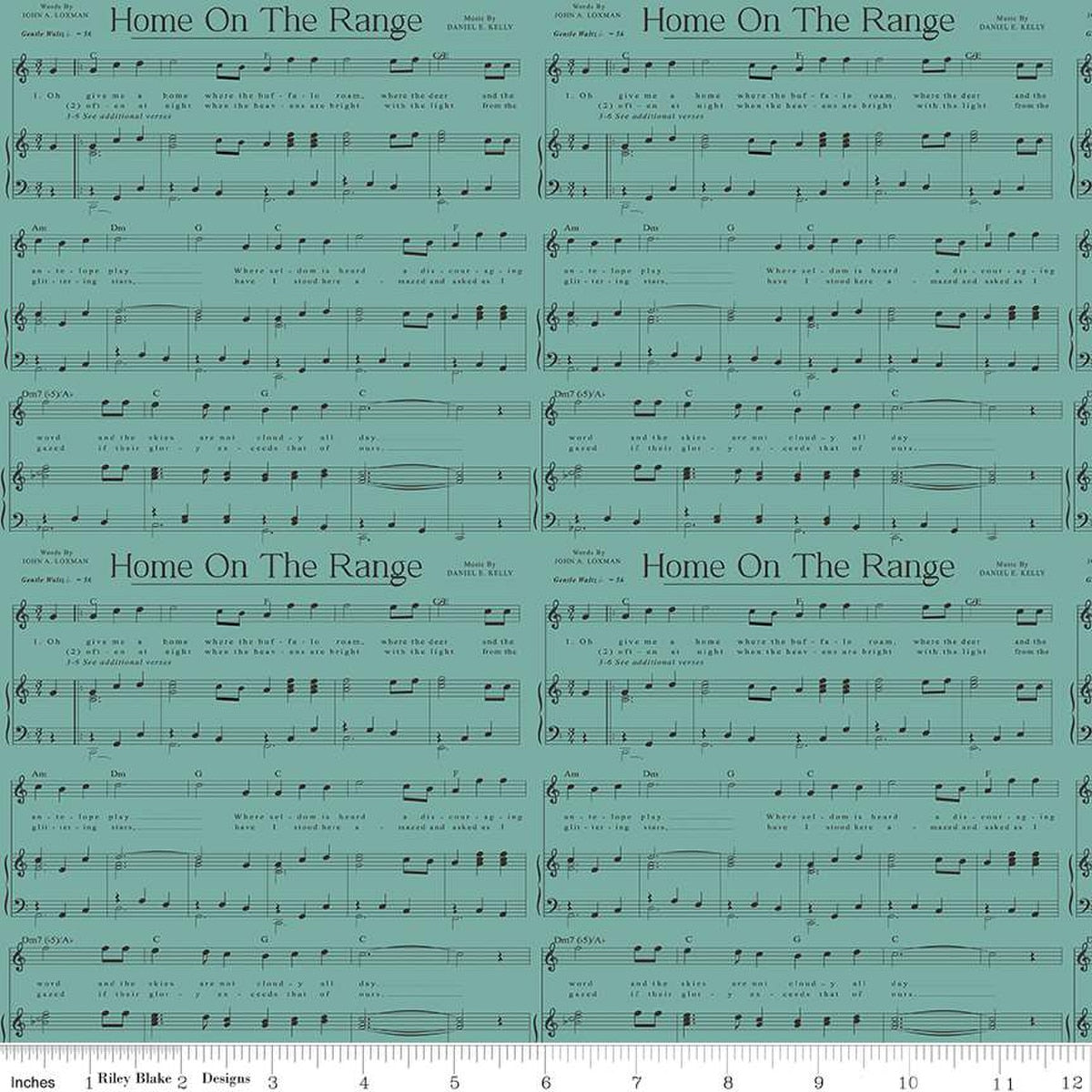 Cowboys Music Teal - Riley Blake Designs – Quiltandsew.com