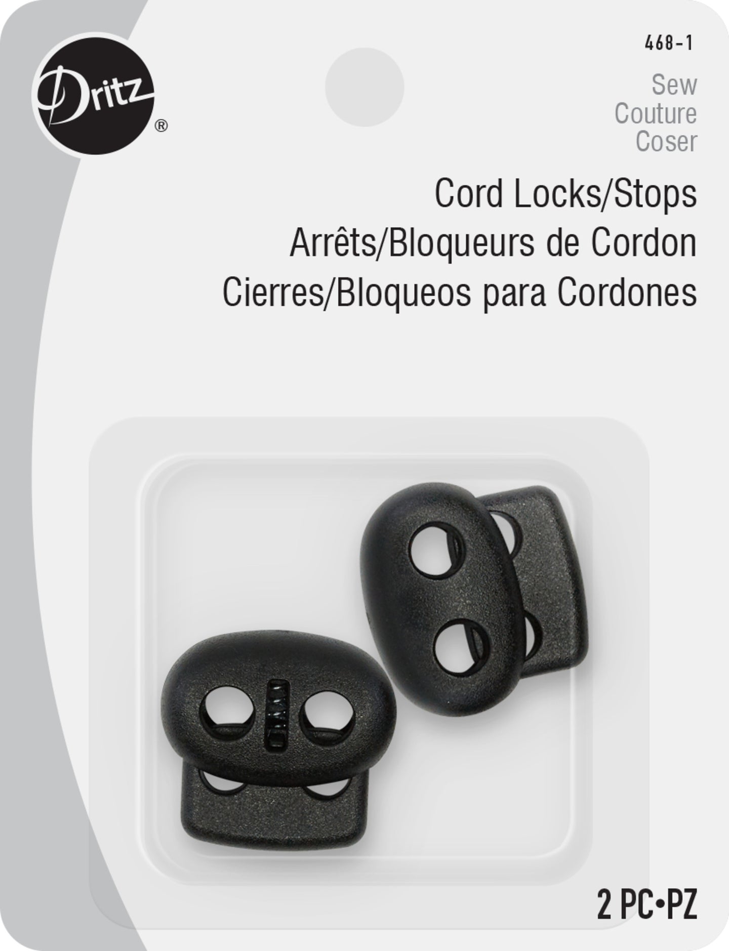 Dritz Cord Locks/Stops 2pc. – Quiltandsew.com