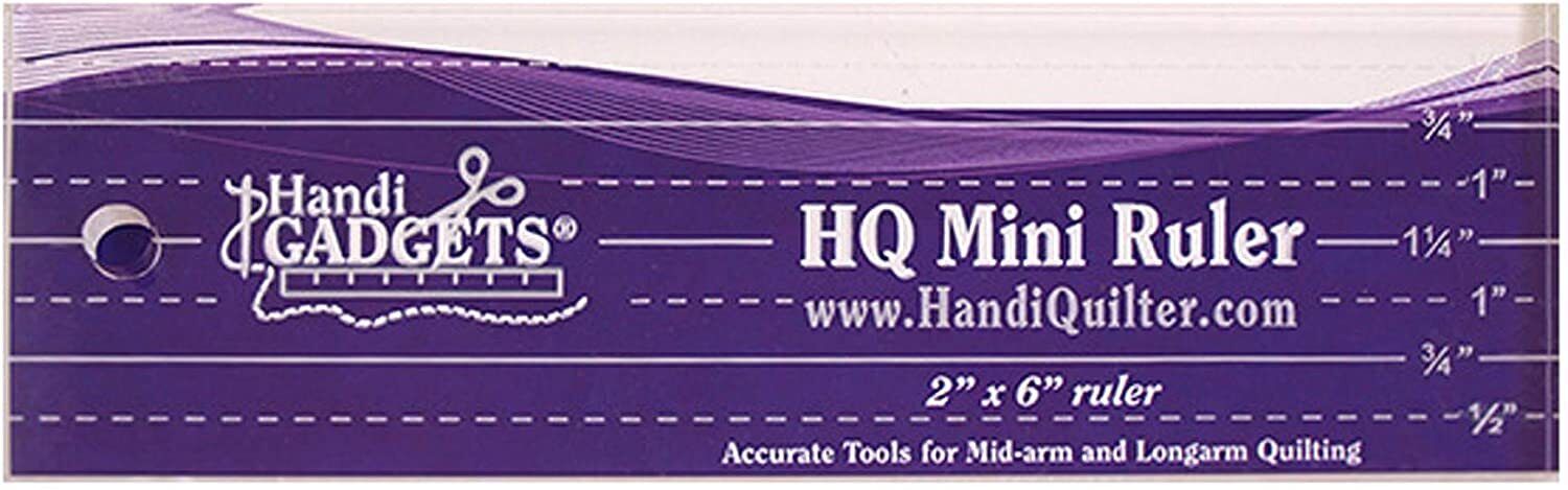 Handi Quilter - HQ Mini Ruler 2 x 6" – Quiltandsew.com